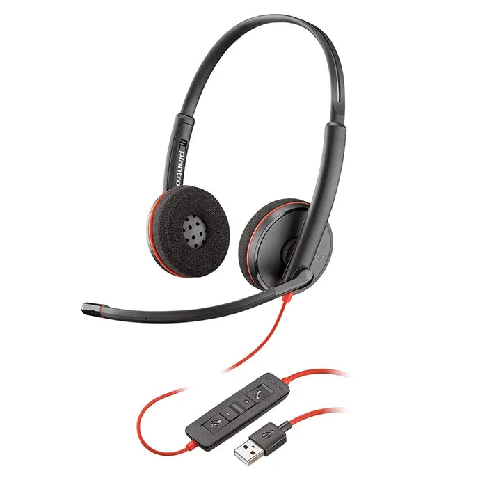 Poly Blackwire C3220 USB-A (Poly 209745-104 or HP 8X228AA)– headsetlink